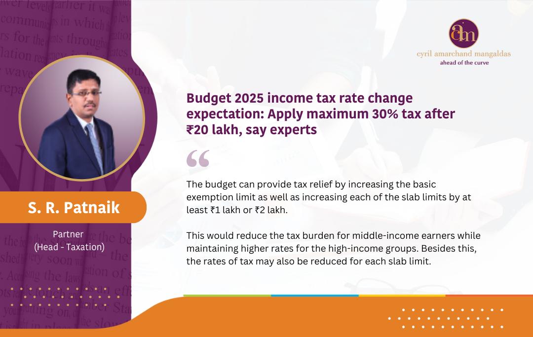 Budget 2025 income tax rate change expectation: Apply maximum 30% tax ...